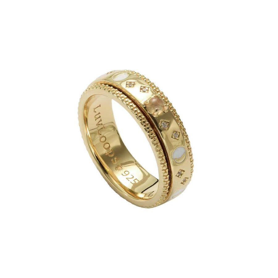 "It's just a phase" Moon Phase Spinning Ring – LuvLoops Jewellery