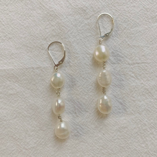 Raindrop Pearl Earrings – LuvLoops Jewellery