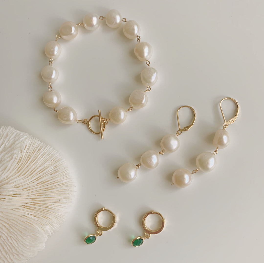 Raindrop Pearl Earrings – LuvLoops Jewellery